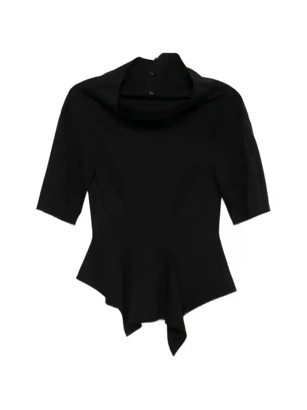 Khaite Pippa Cowl-neck Blouse