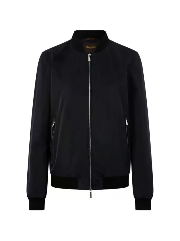 MOORER Zipped Bomber Jacket