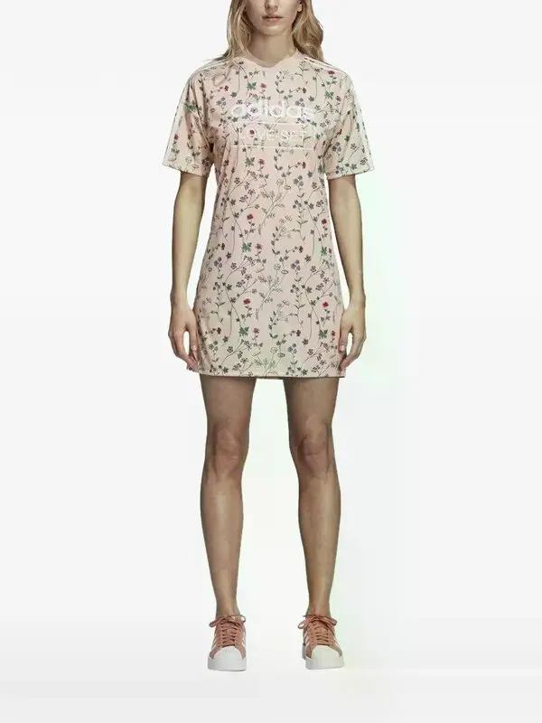Adidas Floral Mini Dress - Pink