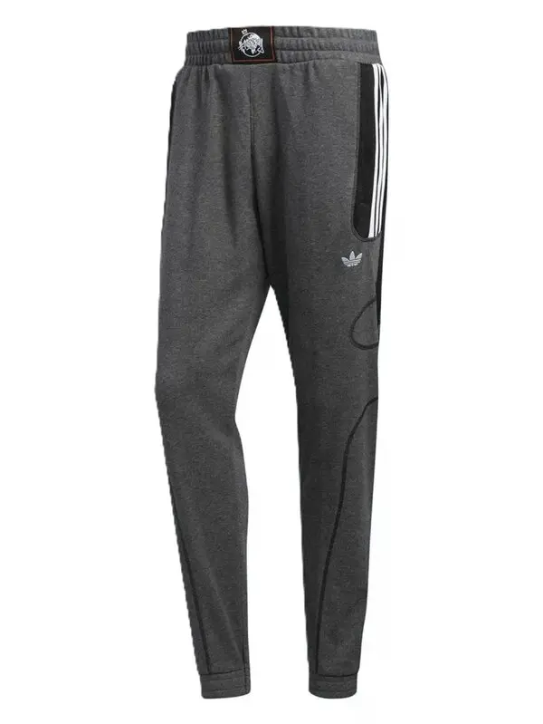 Adidas Stripe Detail Track Pants - Grey