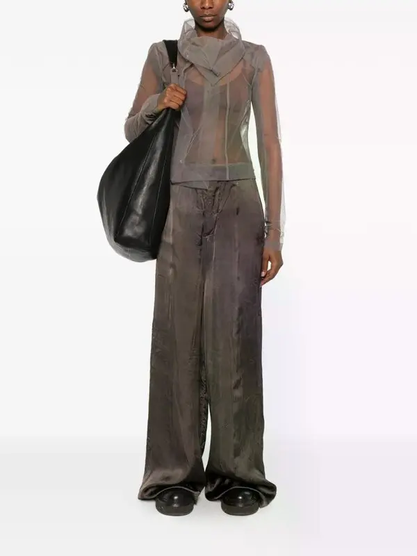 Rick Owens Zip-up Tulle Blouse