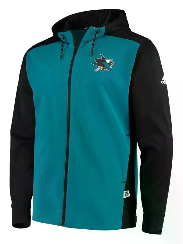 Adidas San Jose Sharks Zip-fastening Hoodie