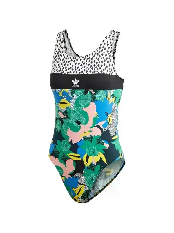 Adidas Floral-print Bodysuit