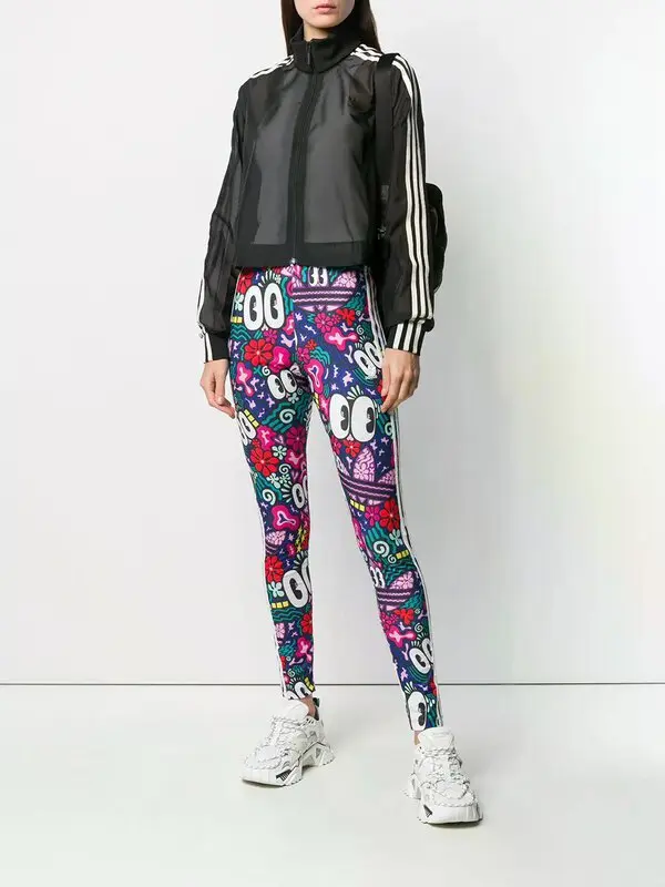 Adidas X Hattie Stewart 3-stripes Printed Leggings