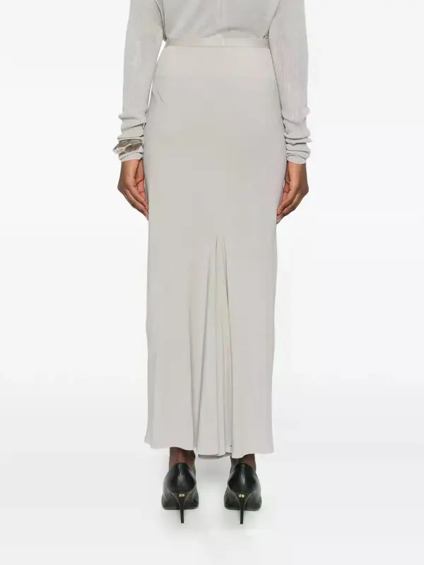 Rick Owens Ribbed Silk Skirt