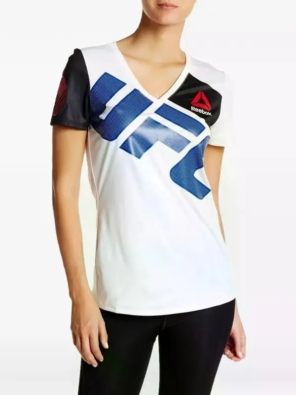 REEBOK V-neck Short-sleeve T-shirt