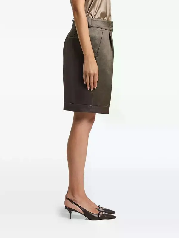 Peserico Pleated Turn-up Shorts