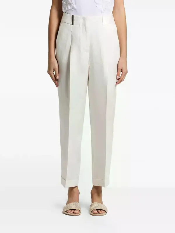 Peserico Cuffed Pleated Trousers