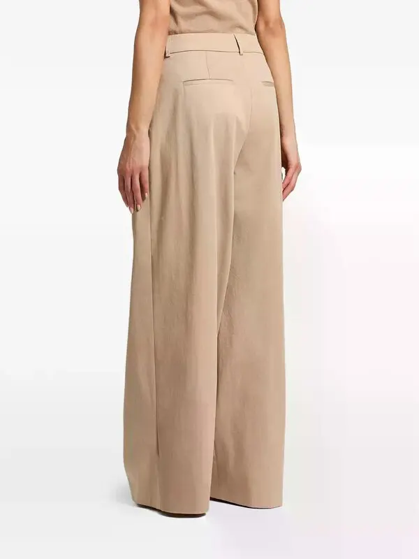 Peserico Pleated Wide-leg Trousers - Neutrals