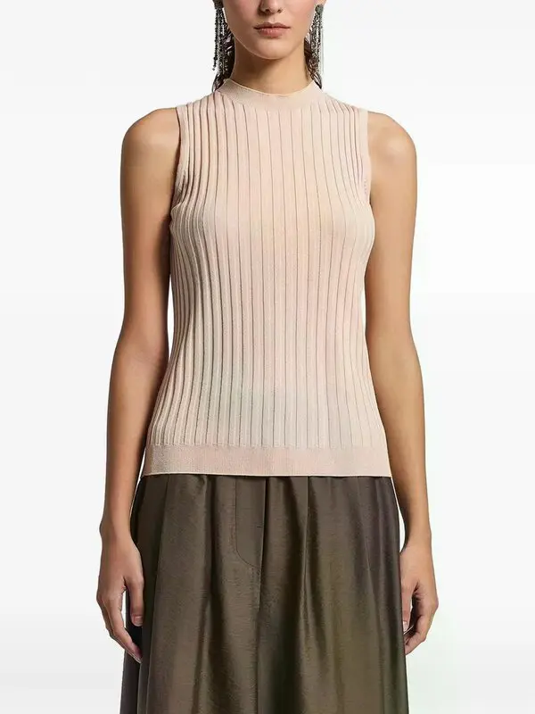 Peserico Sleeveless Ribbed Top