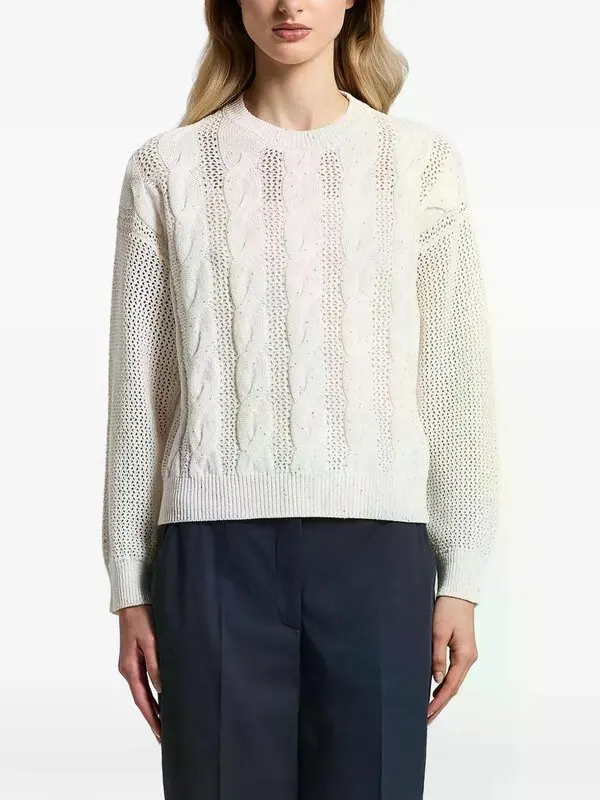 Peserico Sequin Cable Knit Sweater