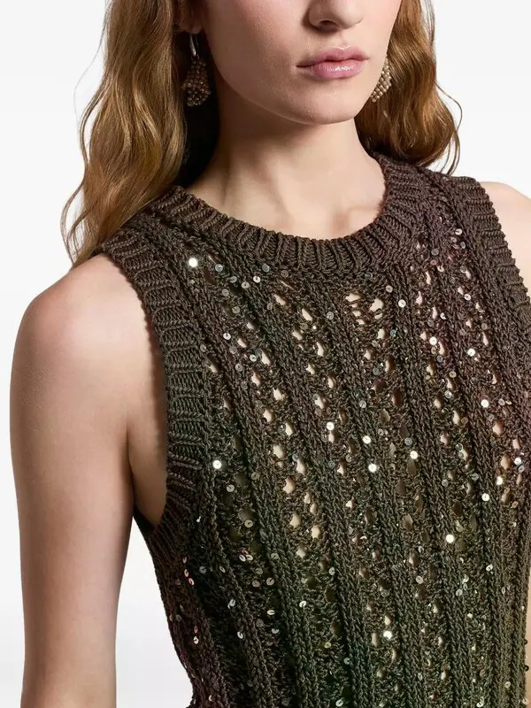 Peserico Sequinned Knit Top