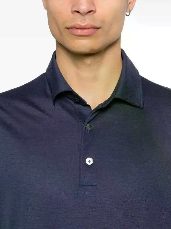 Zegna Button Polo Shirt