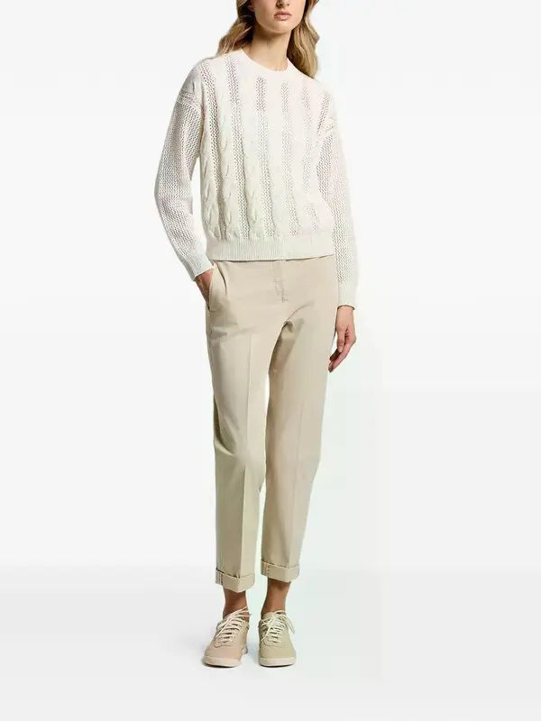 Peserico Cuffed Trousers - Neutrals