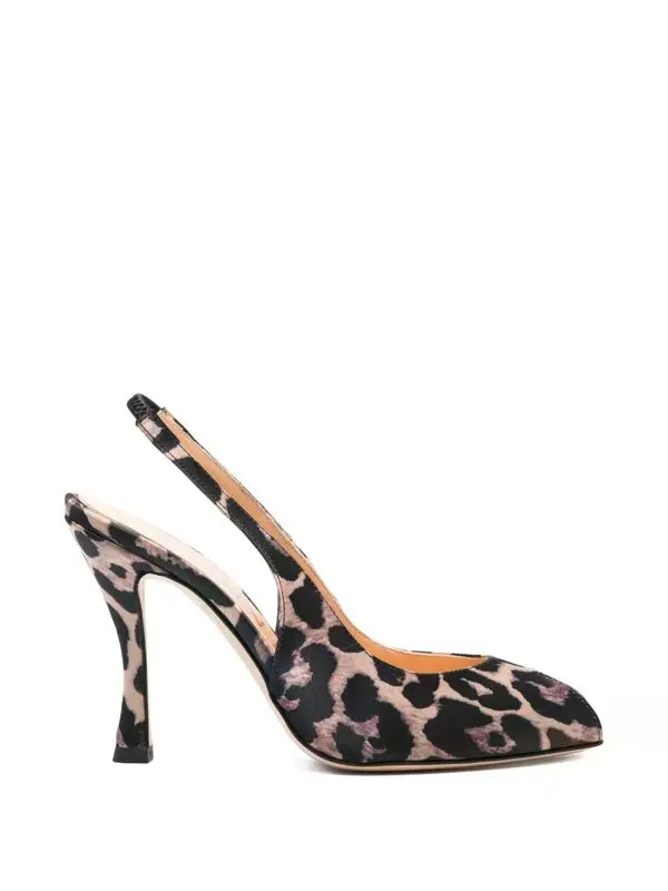 CHANTAL Leopard Print Slingback Sandals