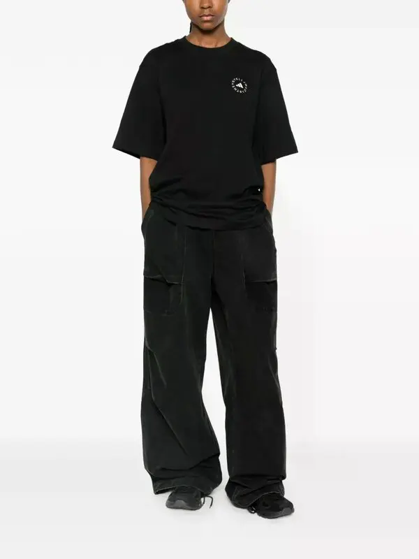 Adidas By Stella McCartney X Logo T-shirt - Black