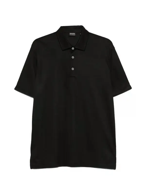 Zegna Buttoned Wool Polo Shirt