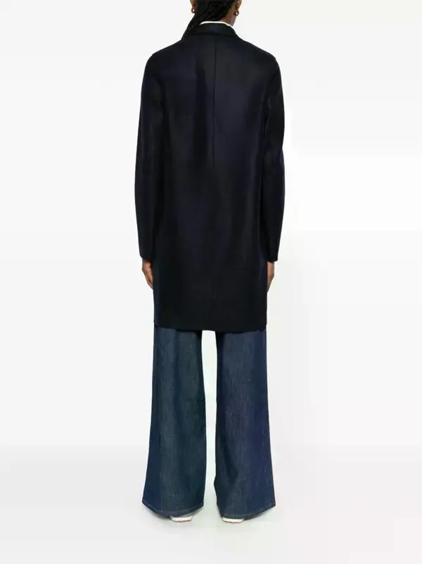 Harris Wharf London Single-breasted Coat - Blue