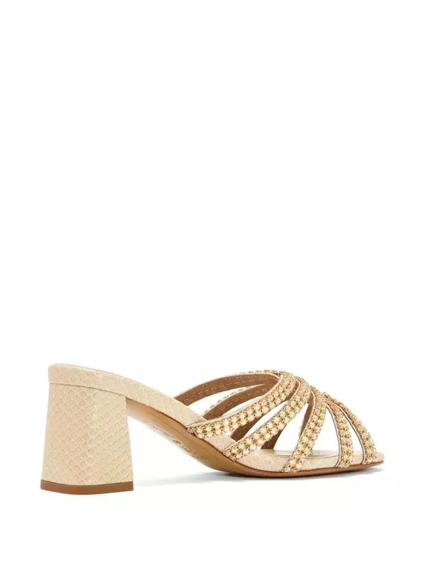 NICOLI Embellished Strappy Mules