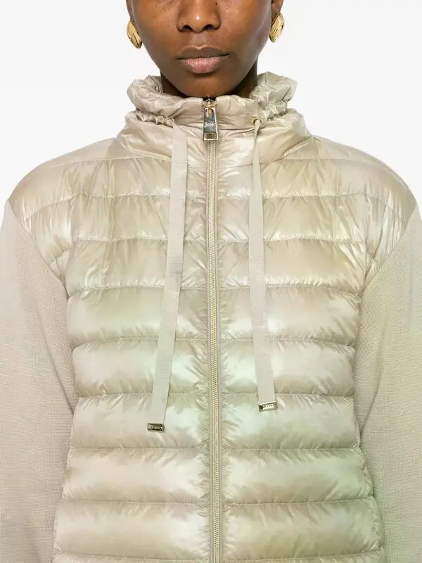 Herno Quilted Zip Jacket - Neutrals