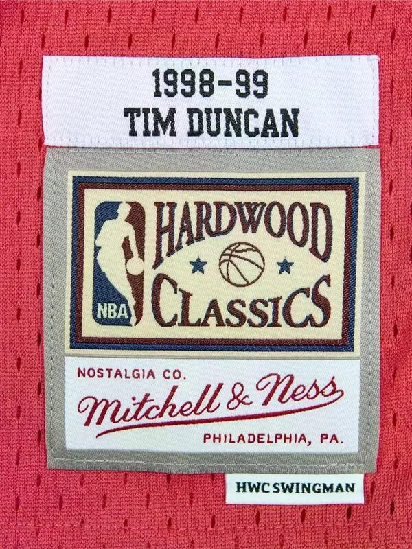 Mitchell & Ness X Nba Tim Duncan 1998 San Antonio Spurs Swingman Vest - Pink