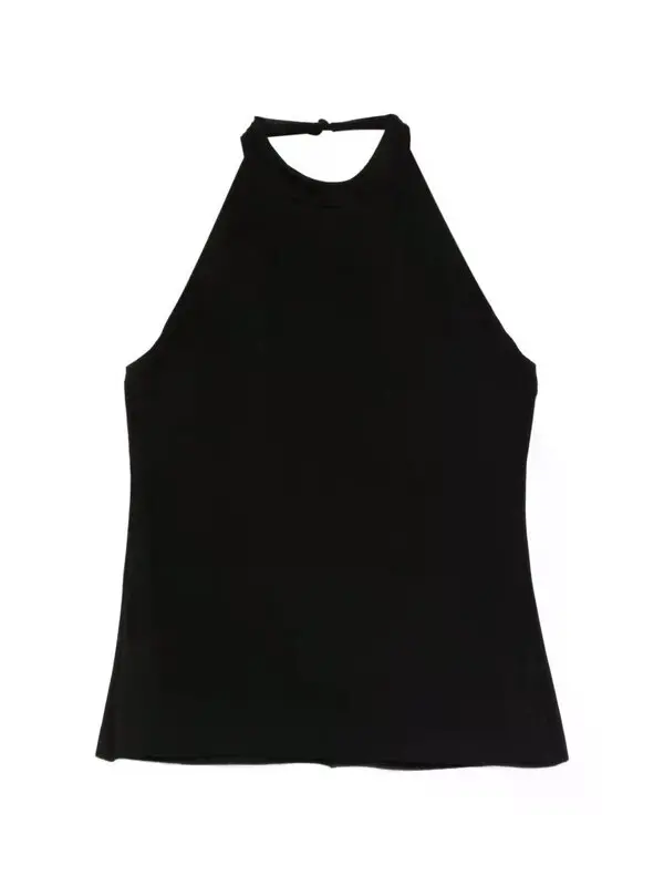 Norma Kamali Halterneck Top - Black