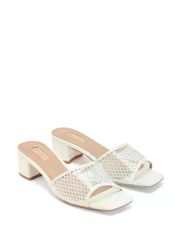 NICOLI Beaded Mesh Mules