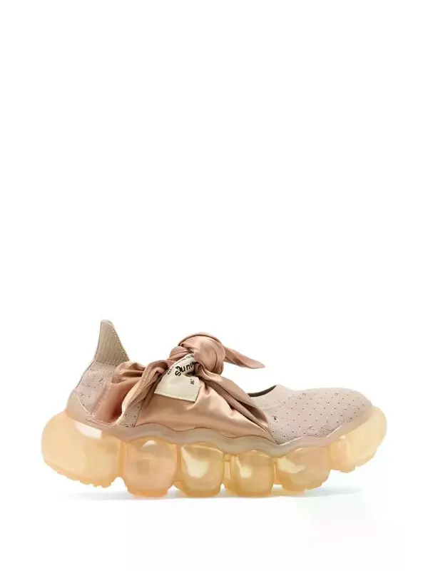 GROUNDS Bow-detail Sneakers - Neutrals