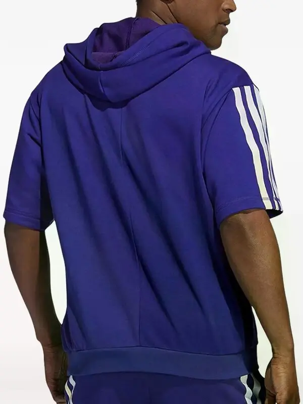 Adidas X Donovan Mitchell Short-sleeve Hoodie - Purple