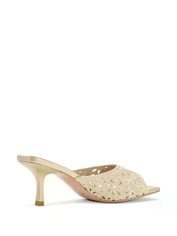 NICOLI Embellished Heeled Mules