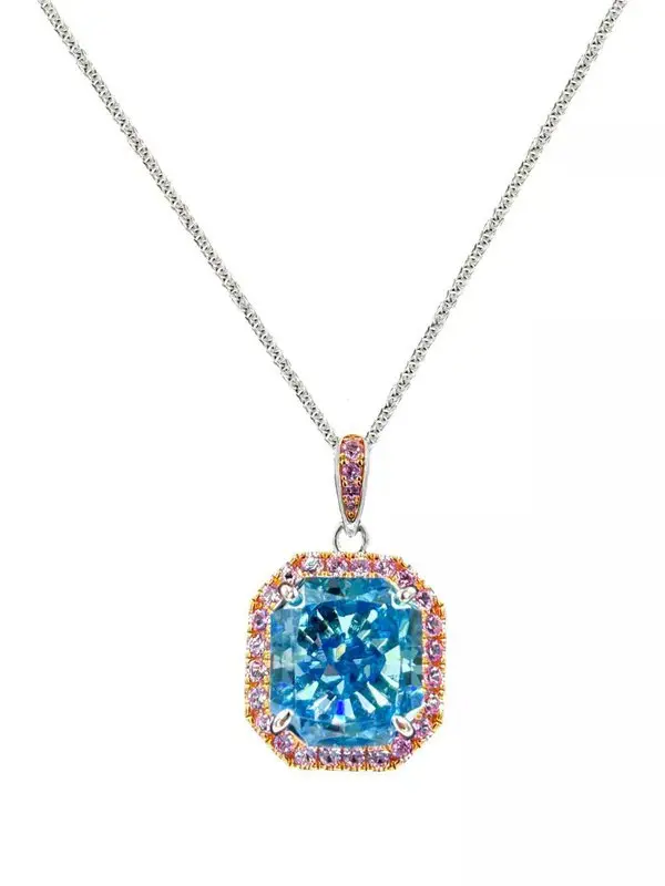 JUWELINA PARIS Iconic Horizon Blue Pendant - Silver