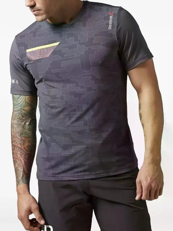 REEBOK Patterned Running T-shirt