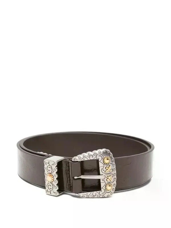 Pinko Decorative-buckle Belt - Brown
