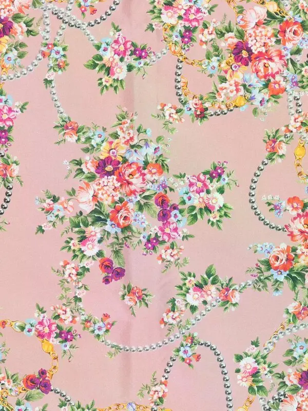 Dolce & Gabbana Floral-print Scarf - Blue