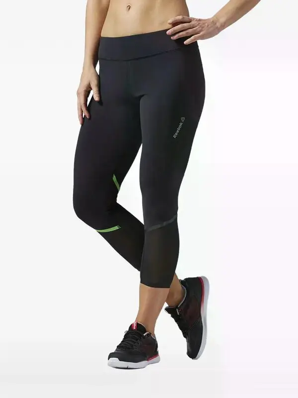 REEBOK High-rise Capri Leggings With Perforated Detail