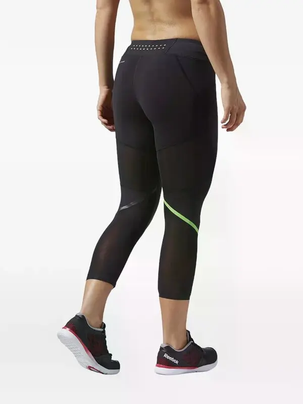 REEBOK High-rise Capri Leggings With Perforated Detail