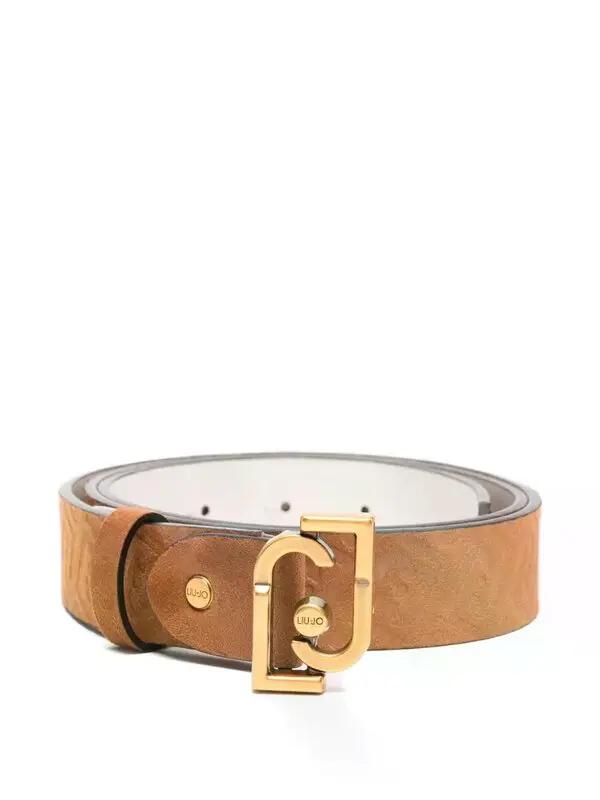 Liu Jo Patterned Buckle Belt - Neutrals