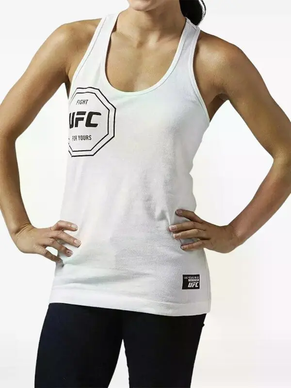 REEBOK Ufc Ufan Racerback Tank Top - White