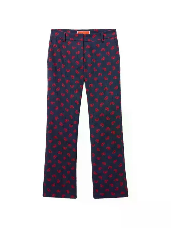 La DoubleJ Floral Cigarette Trousers