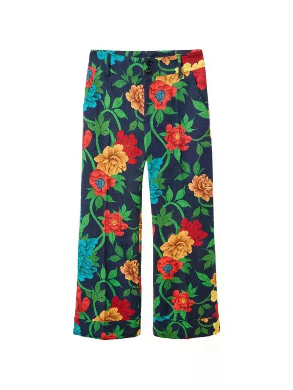 La DoubleJ Floral Print Trousers