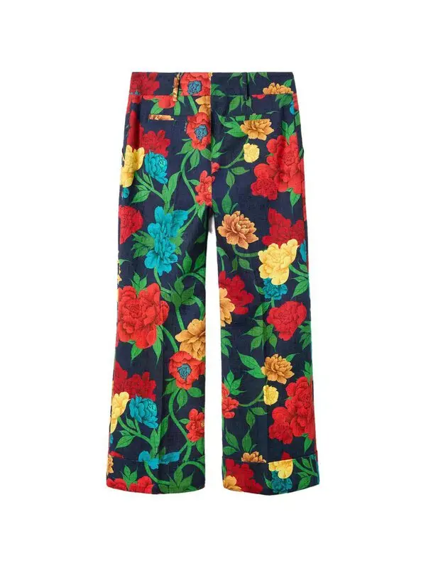La DoubleJ Floral Print Trousers