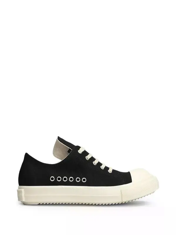 Rick Owens Temple Eyelet Lace-up Sneakers - Black