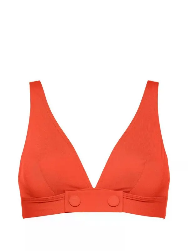 ERES V-neck Bikini Top - Orange