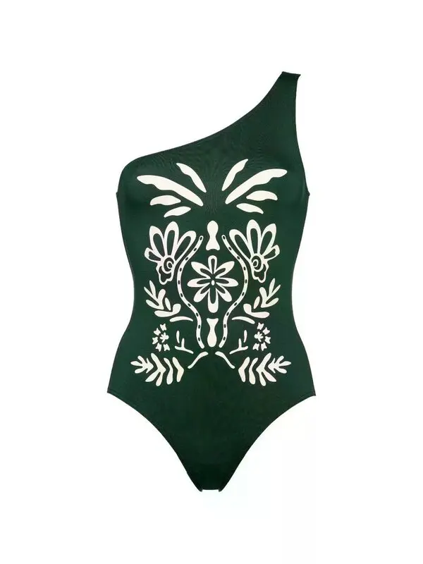 ERES Gemme One-shoulder Swimsuit - Green