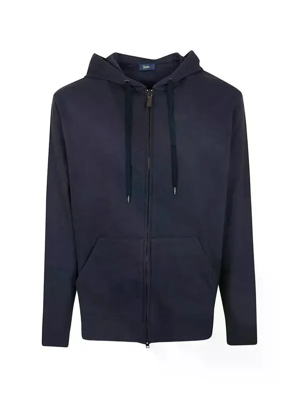 Herno Zipped Hoodie - Blue
