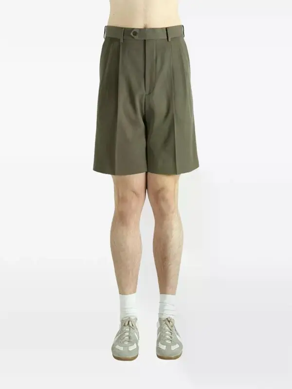 Auralee Pleated Gabardine Shorts