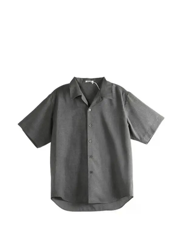 Auralee Summer Twist Short-sleeve Shirt - Grey