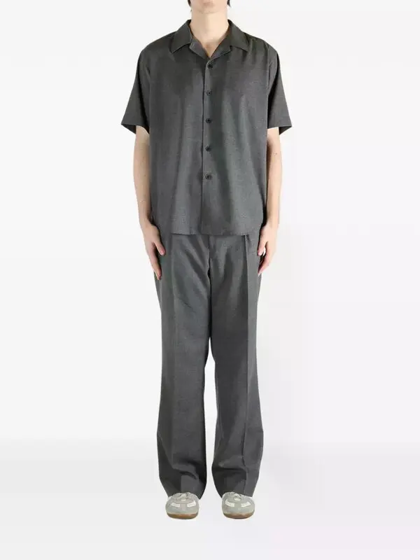 Auralee Summer Twist Short-sleeve Shirt - Grey