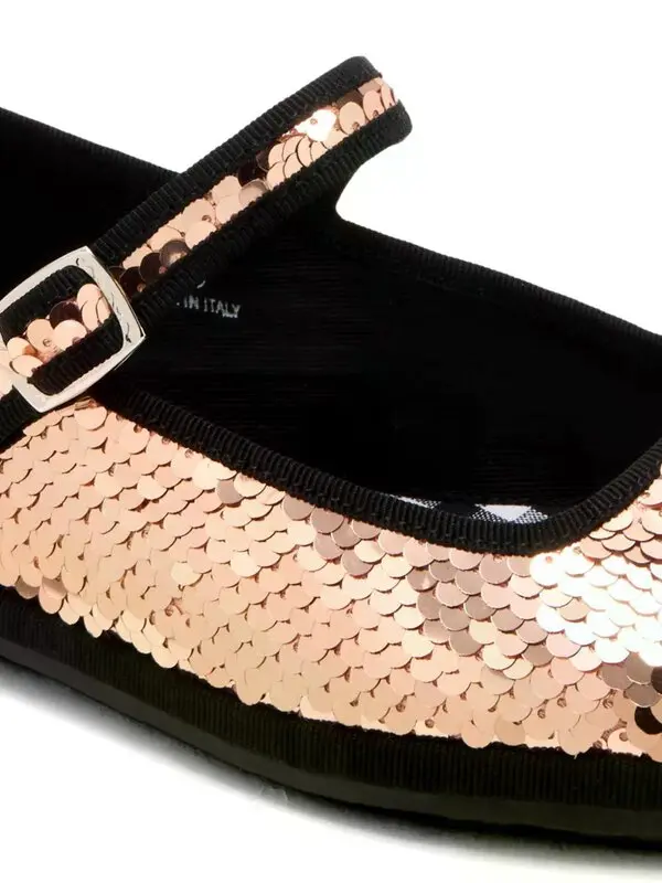 CAPULETTE Sequin-embellished Ballet Flats