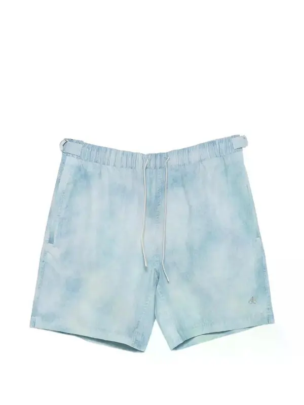 Moose Knuckles Denim Print Swim Shorts - Blue